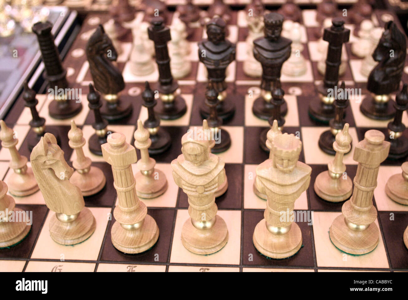 Carved chess hi-res stock photography and images - Alamy