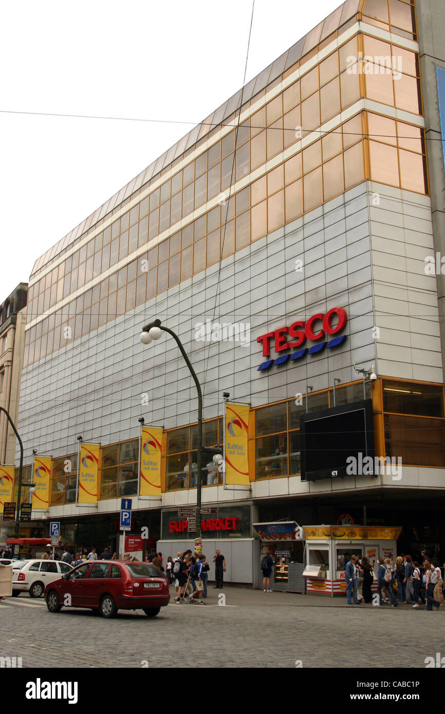 Jun 10, 2004; Prague, Czech Republic; Tesco Supermarket, Prague Stock ...