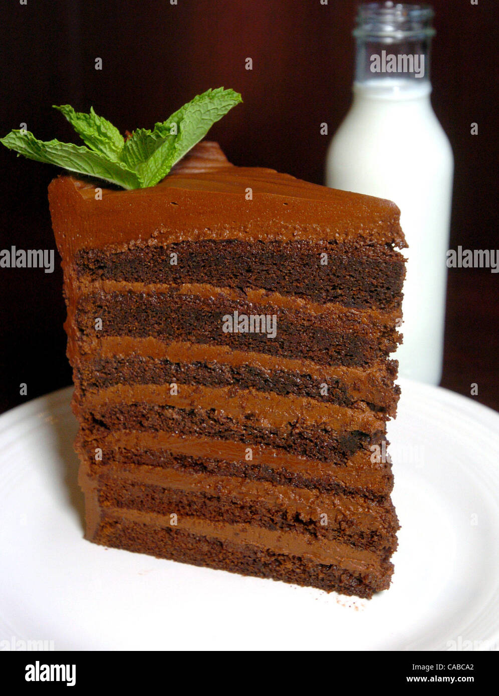 This seven layer Texas funeral fudge cake was photographed Thursday ...