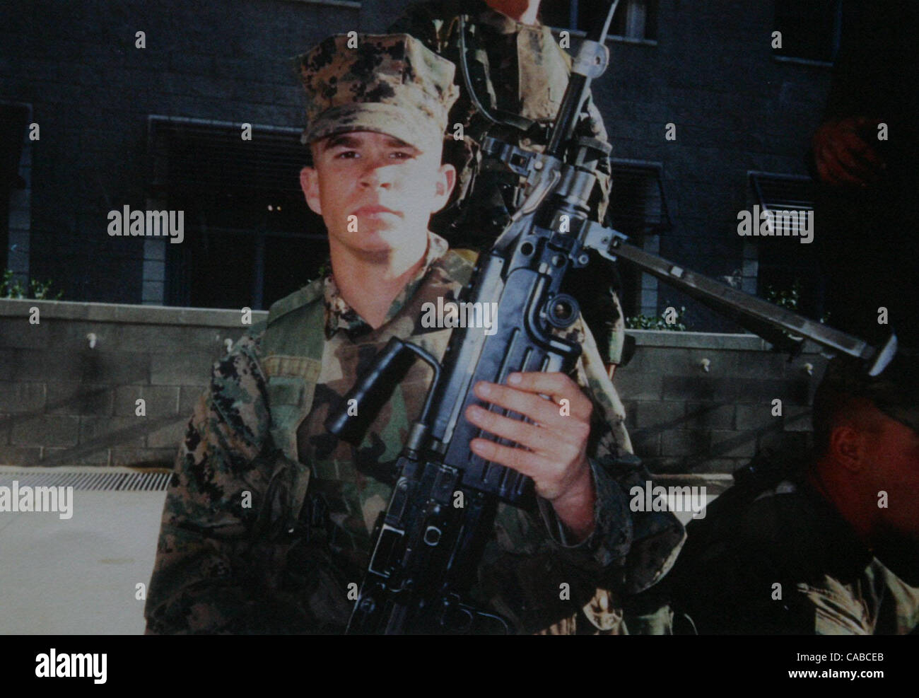 Copy of a family photo of Kyle Crowley (cq), at Camp Pendleton ...