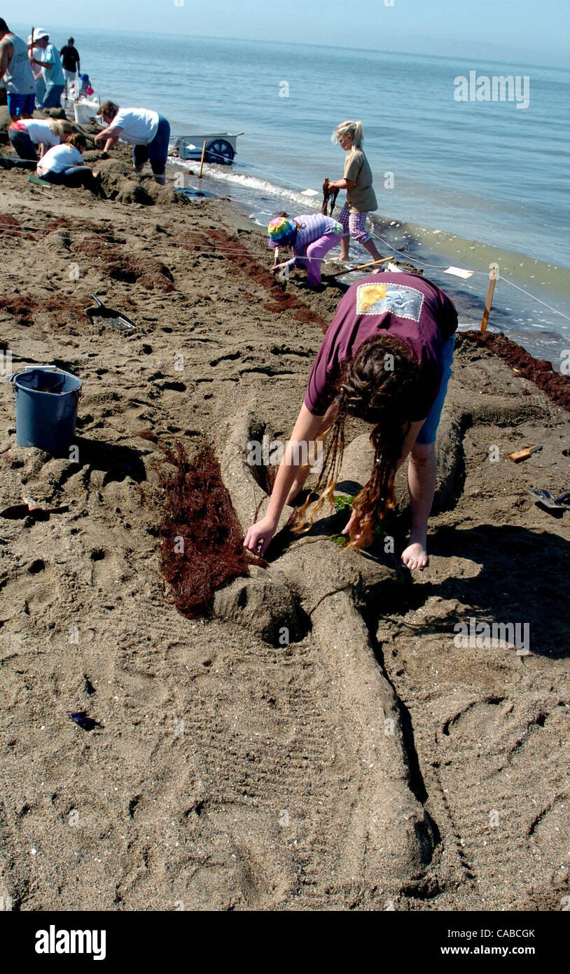Mermaid sand sculpture on beach hi-res stock photography and images - Alamy