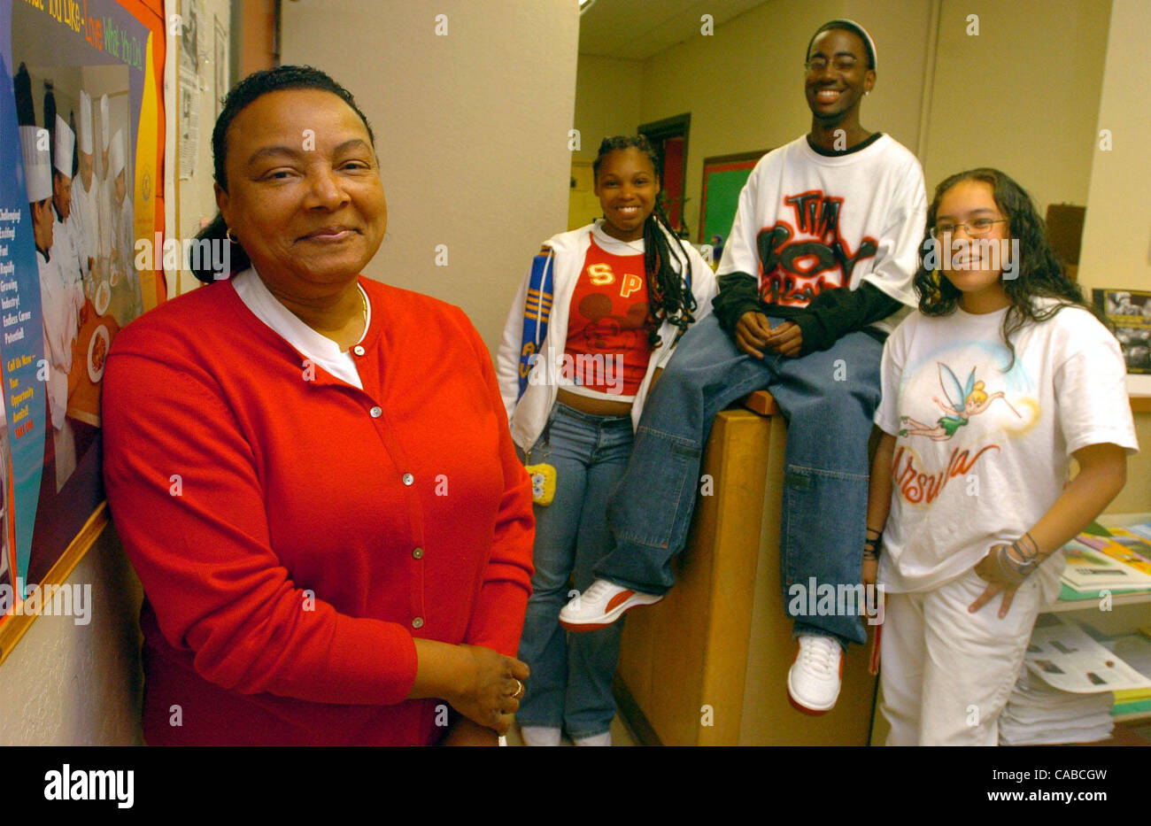 (L TO R) Counselor Kelly Mosley with Arielle Tolefree, attending San ...