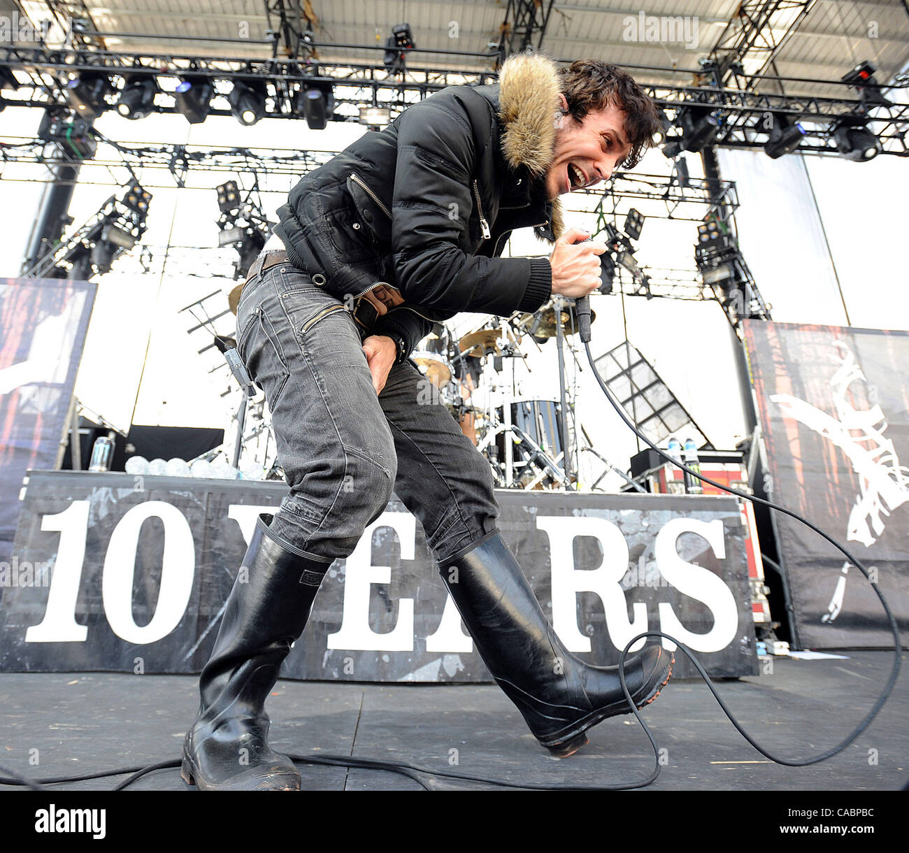 Jul 25, 2010 - Raleigh, North Carolina; USA - Singer JESSE HASEK of the ...