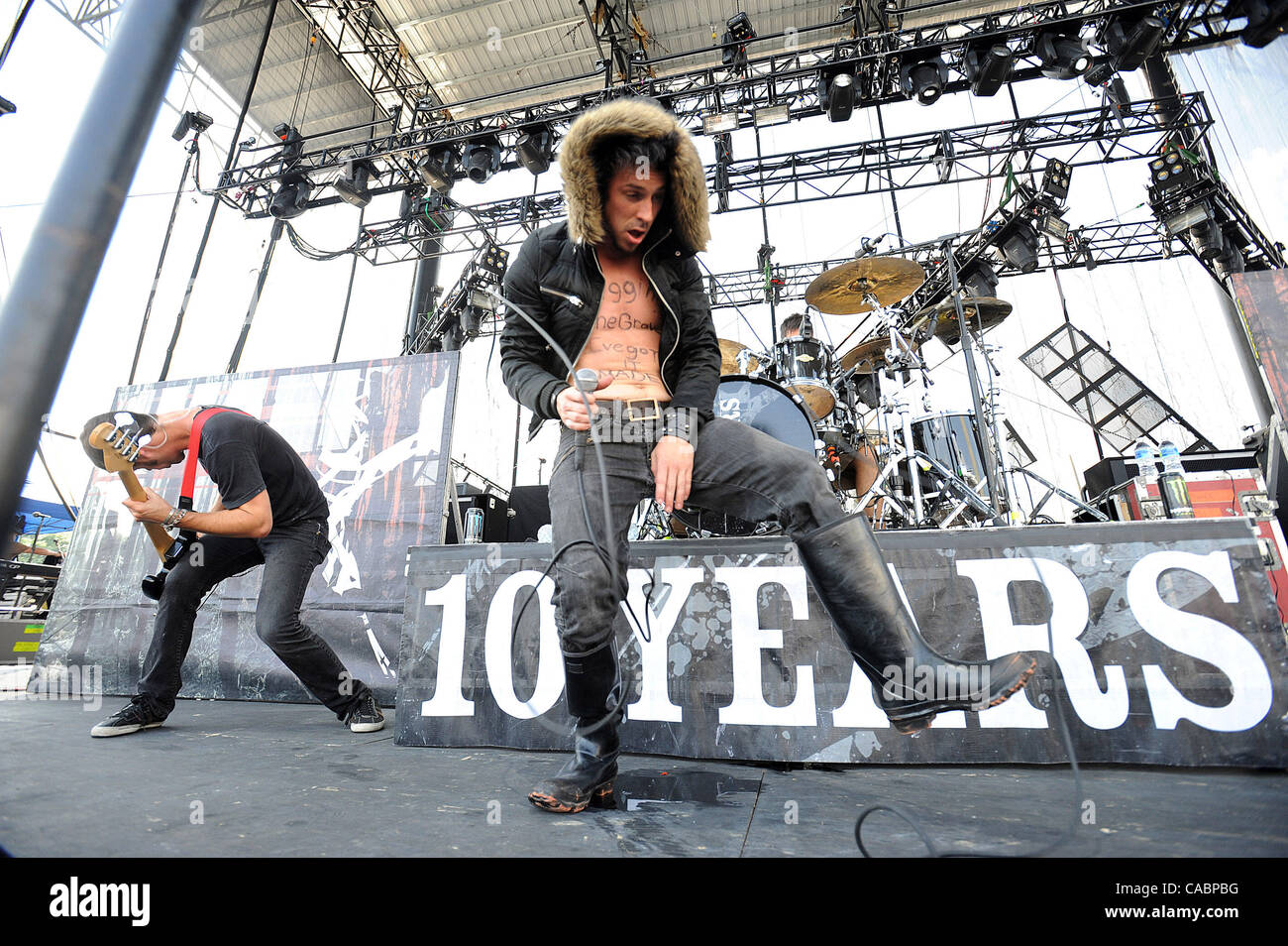 Jul 25, 2010 - Raleigh, North Carolina; USA - Singer JESSE HASEK of the ...