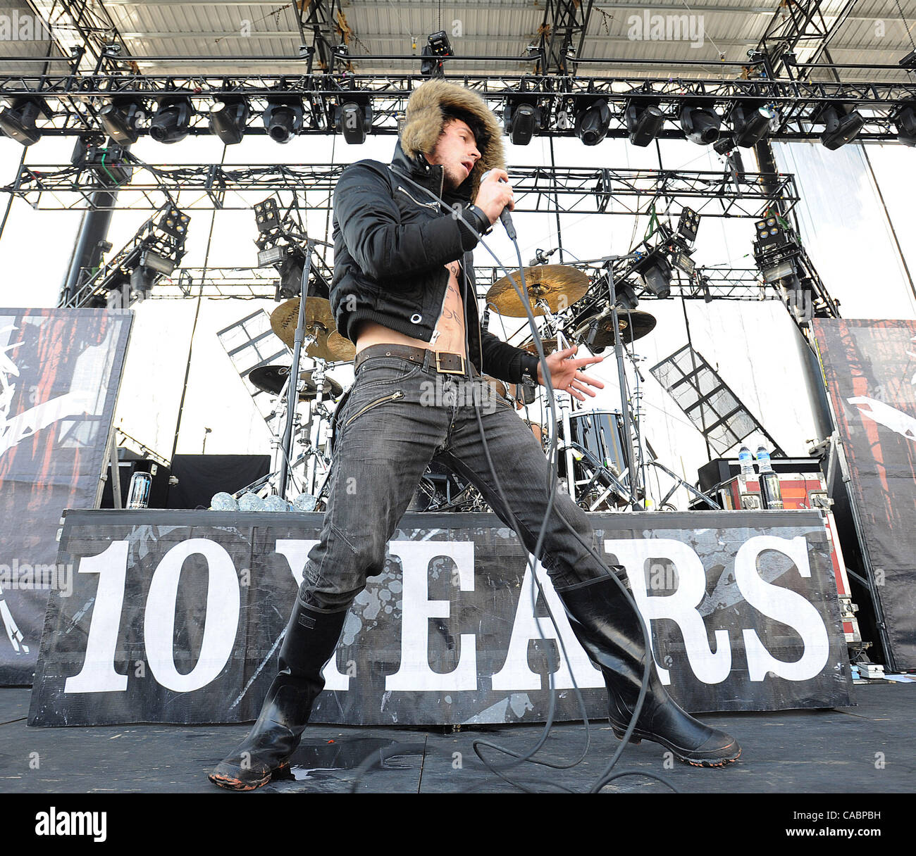 Jul 25, 2010 - Raleigh, North Carolina; USA - Singer JESSE HASEK of the ...
