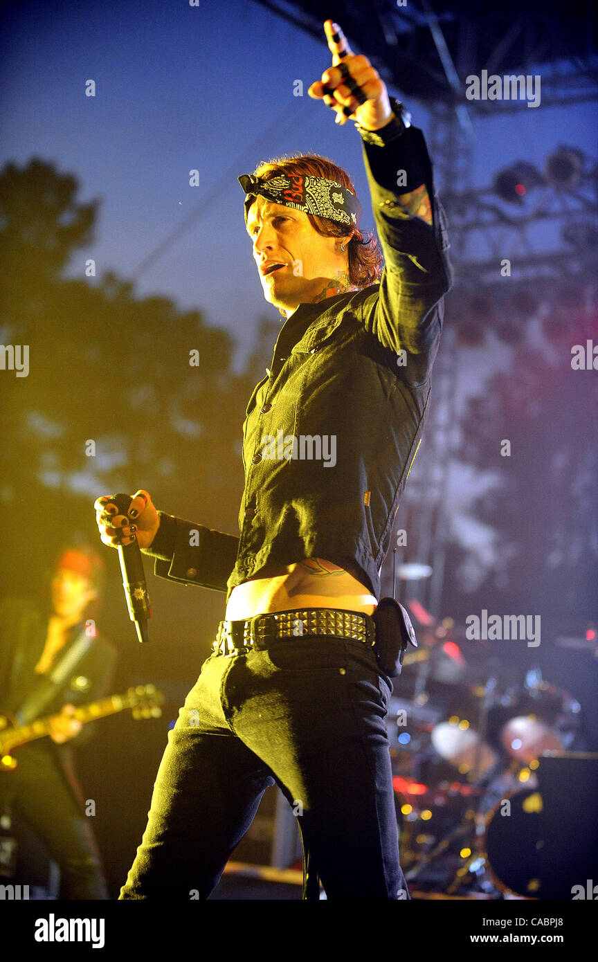 Sep. 4, 2010 - Jacksonville, North Carolina; USA - Singer JOSH TODD of ...