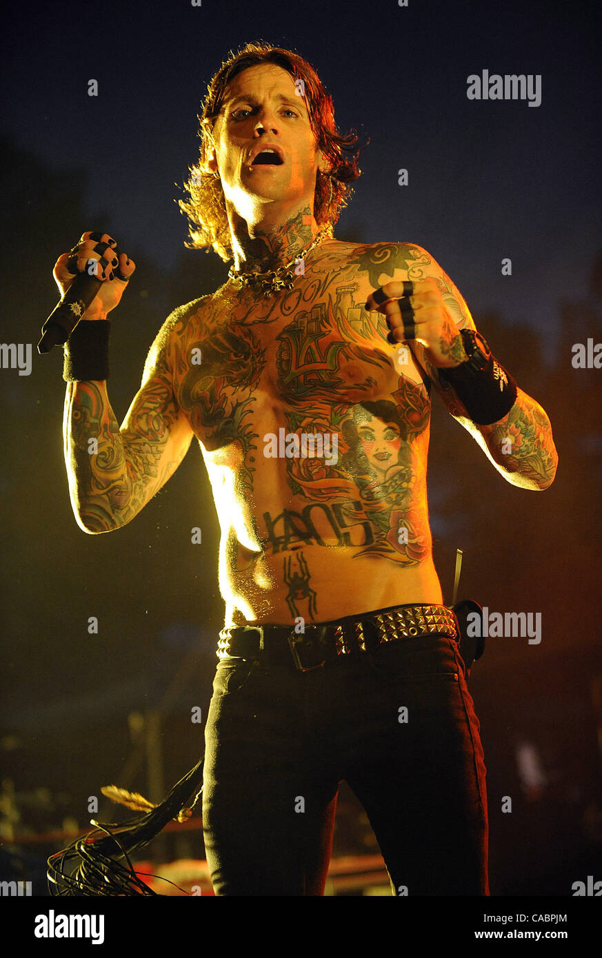 Sep. 4, 2010 - Jacksonville, North Carolina; USA - Singer JOSH TODD of ...