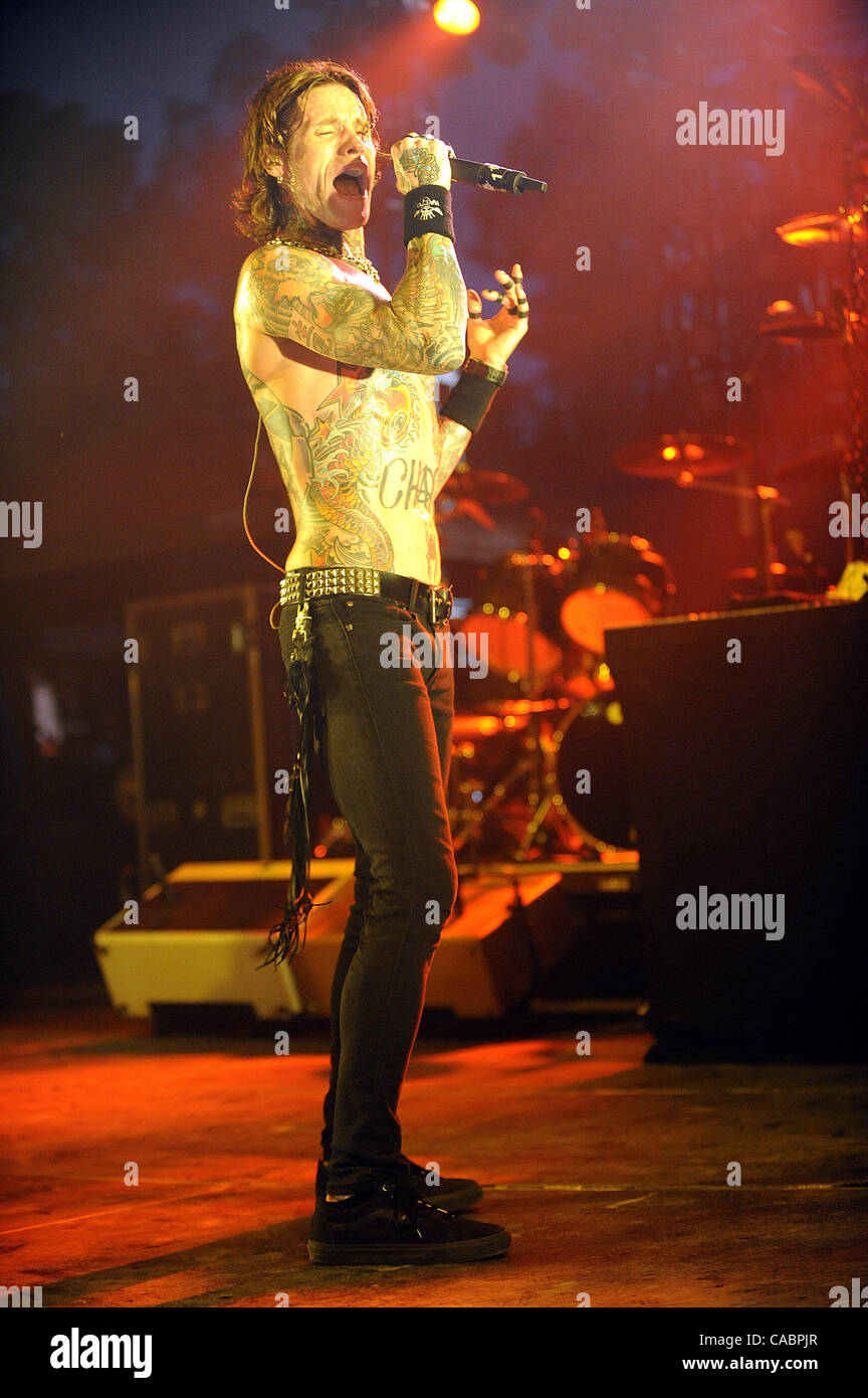 Sep. 4, 2010 - Jacksonville, North Carolina; USA - Singer JOSH TODD of ...