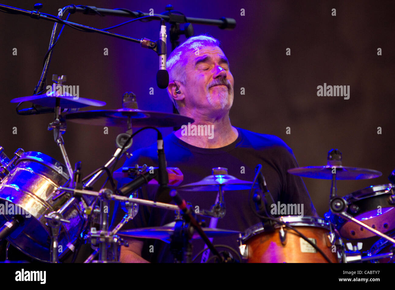 July 23, 2010 - Morrison, Colorado, U.S. - Drummer MICHAEL TRAVIS of ...