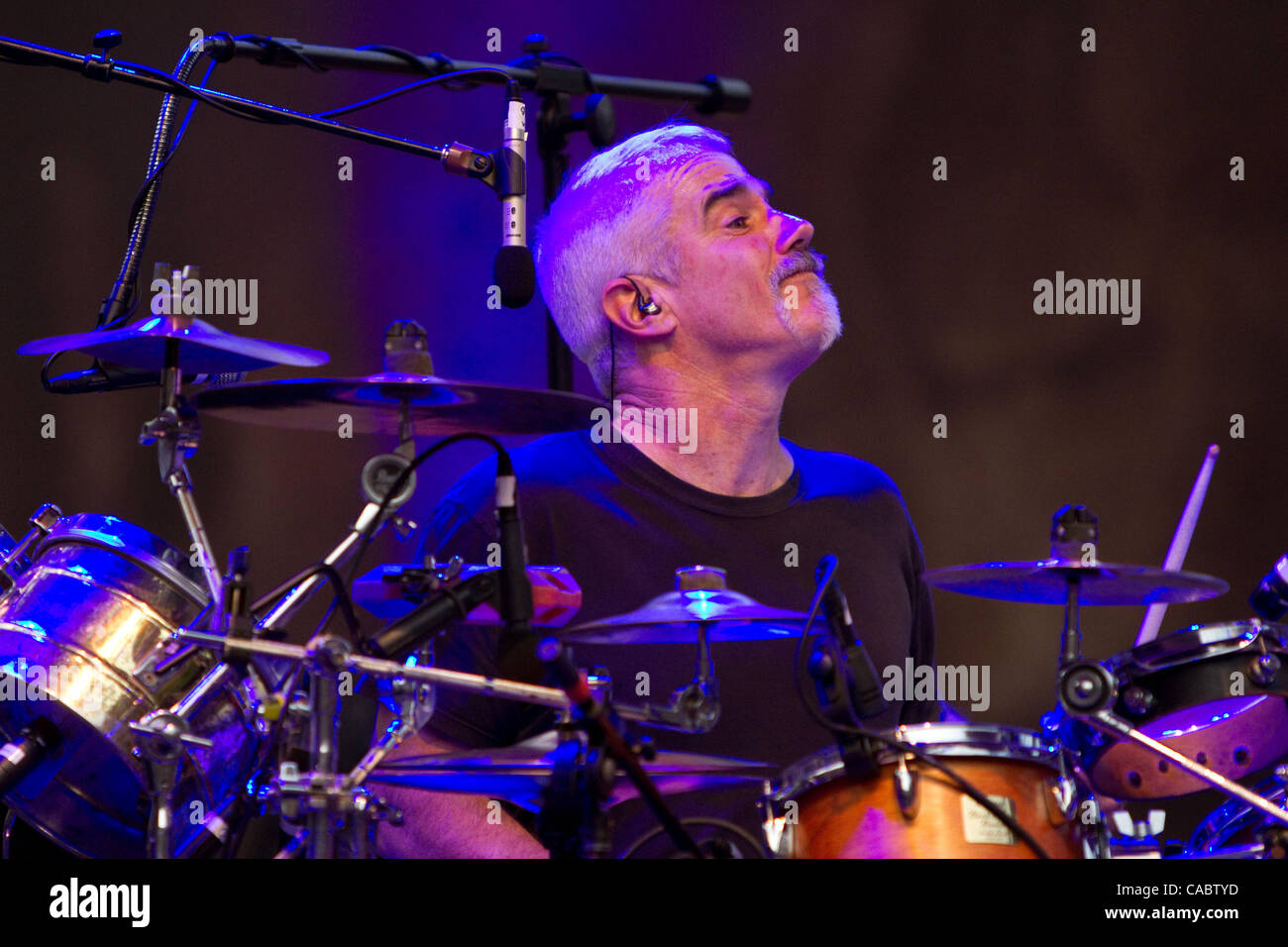 July 23, 2010 - Morrison, Colorado, U.S. - Drummer MICHAEL TRAVIS of ...