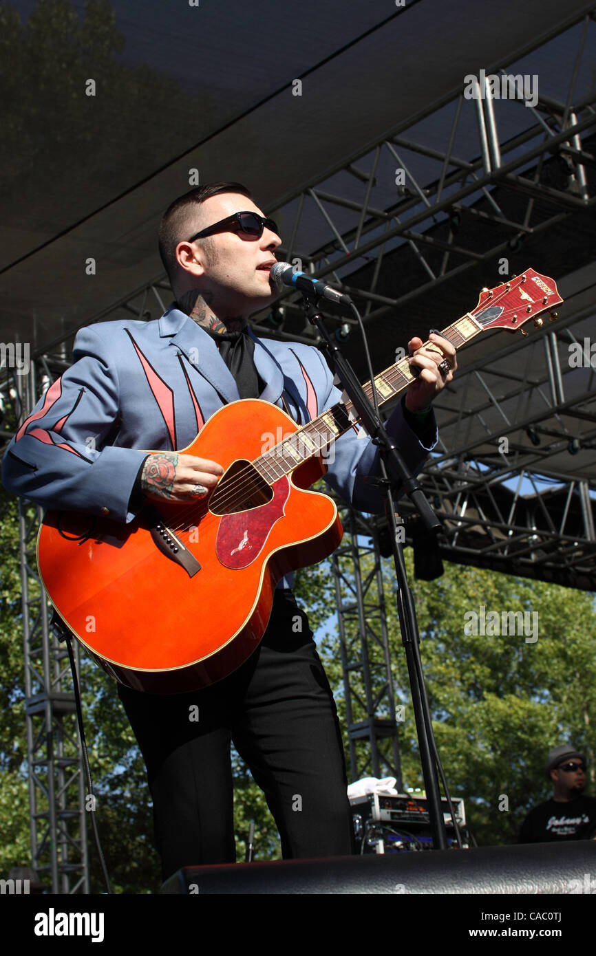 Songwriter and musician Nick 13 performs at the 16th annual Hootenanny ...