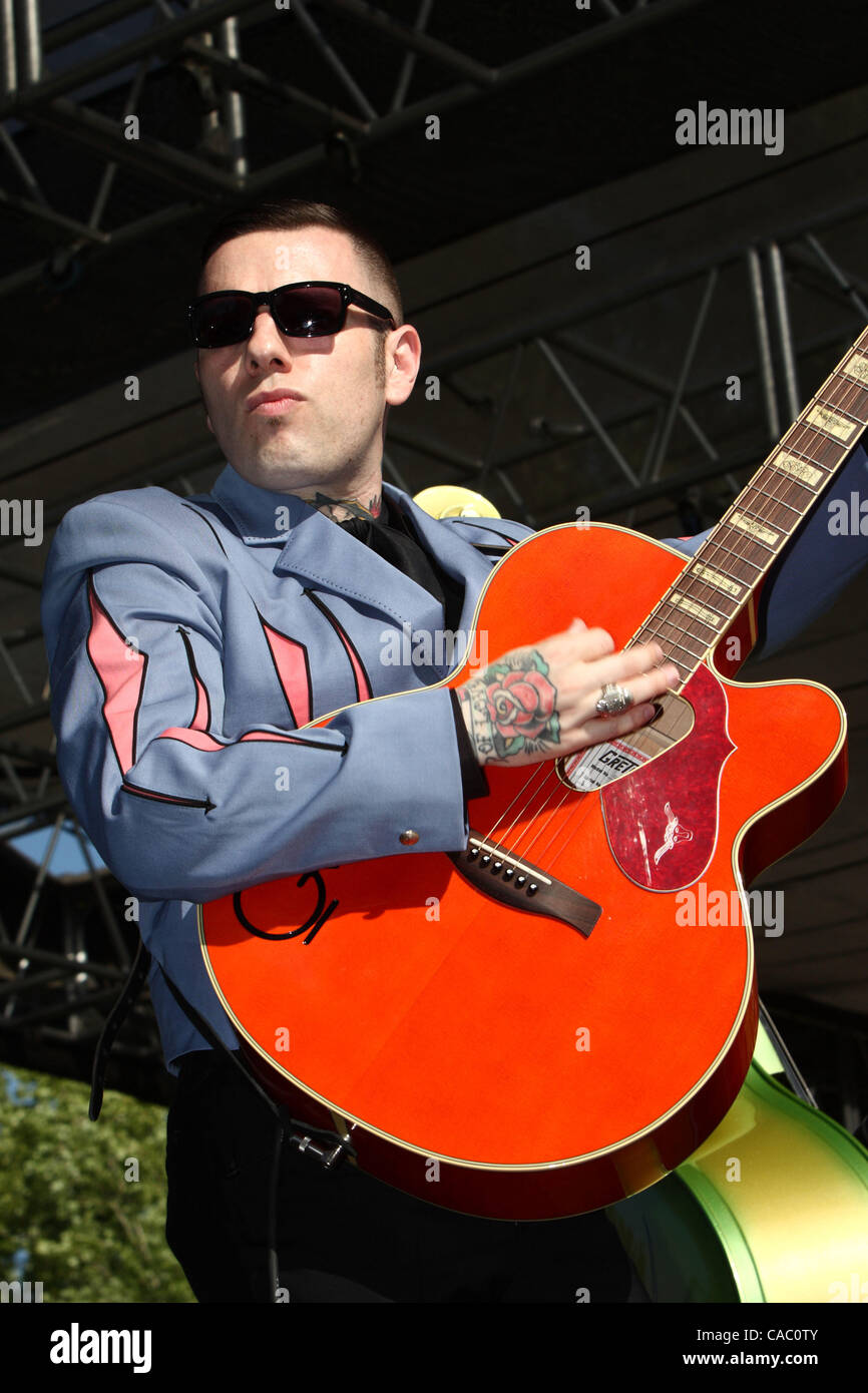 Songwriter and musician Nick 13 performs at the 16th annual Hootenanny ...