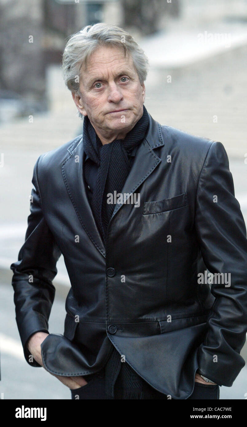 Jan 29, 2010 - Manhattan, New York, USA - Actor MICHAEL DOUGLAS leaving ...