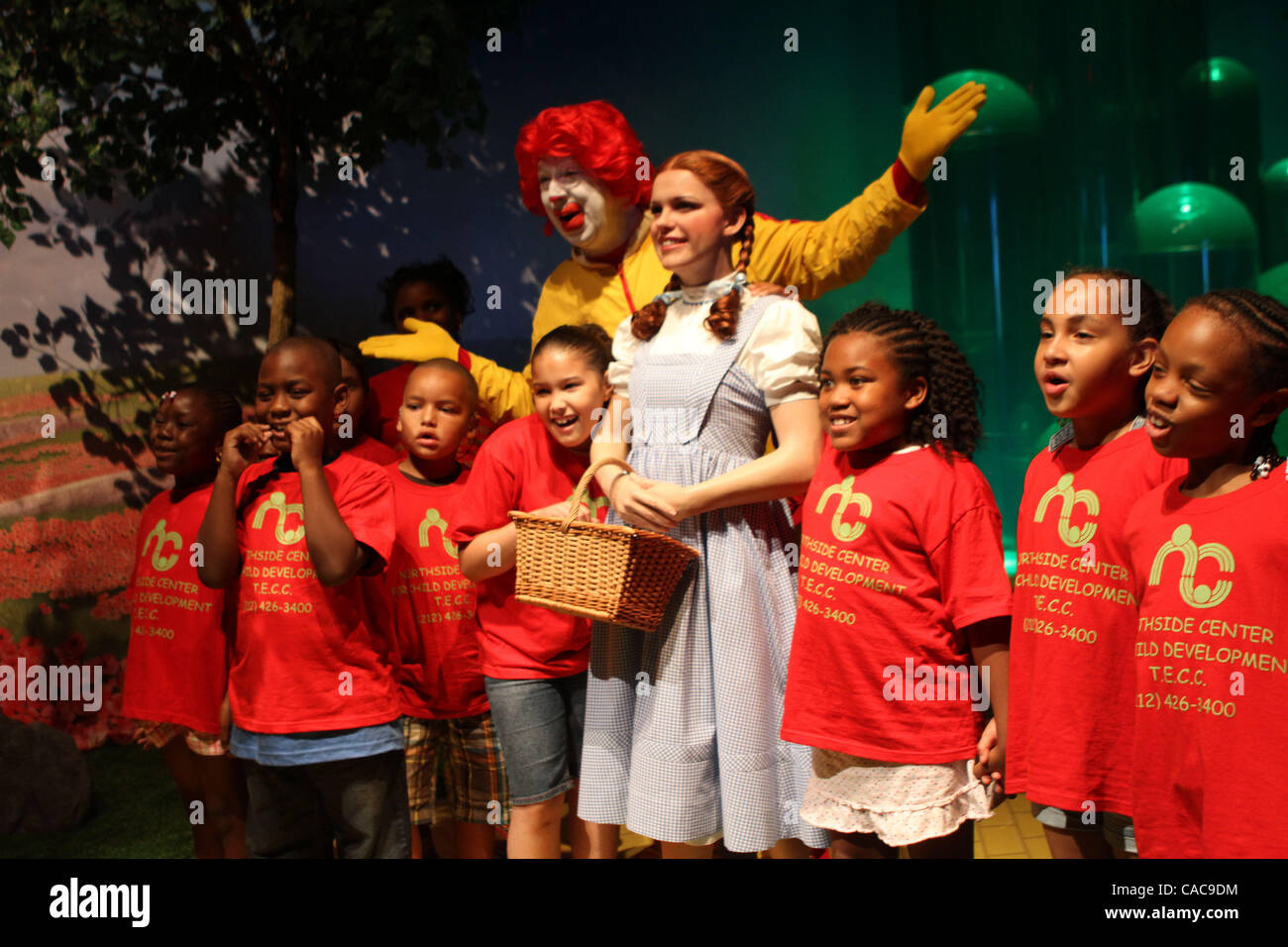East Harlem's Northside Center students with Dorothy. Six-foot tall ...