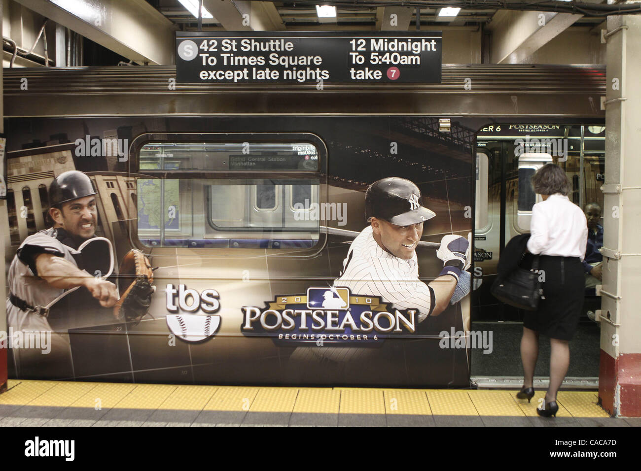 TBS is advertising the Baseball Post Season on the S-line from Times ...