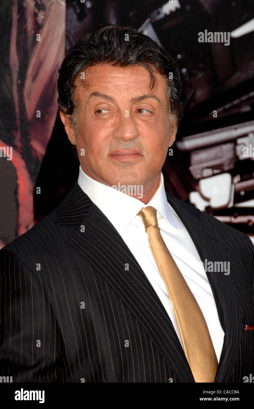 Aug. 03, 2010 - Los Angeles, California, U.S. - SYLVESTER STALLONE ...