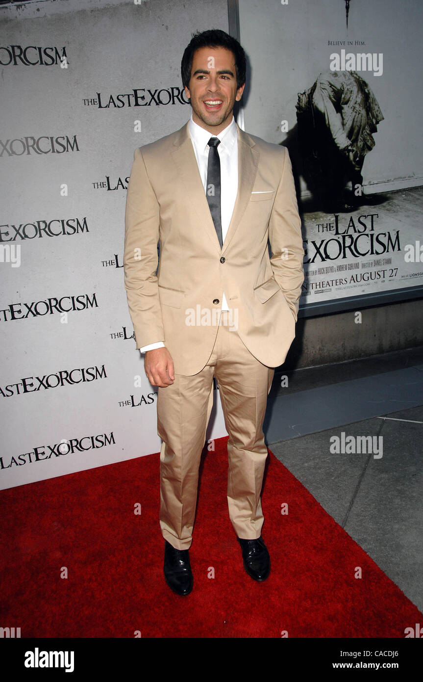 Aug. 24, 2010 - Los Angeles, California, U.S. - ELI ROTH Attending The ...
