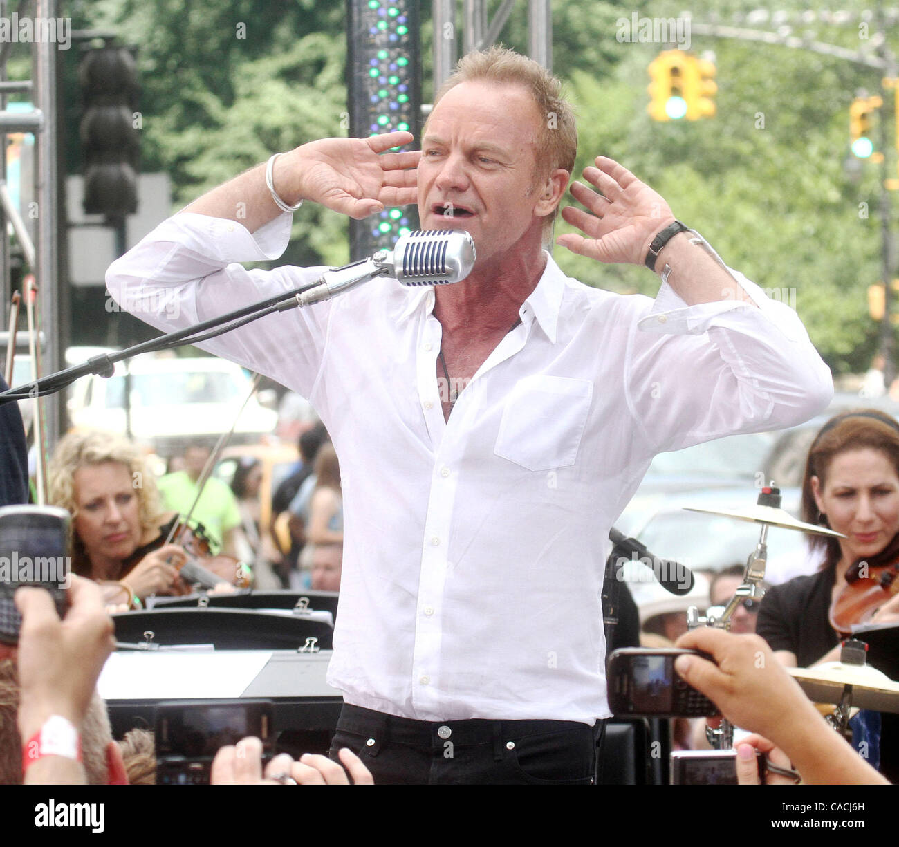July 15, 2010 - New York, New York, U.S. - Singer STING performs on the ...