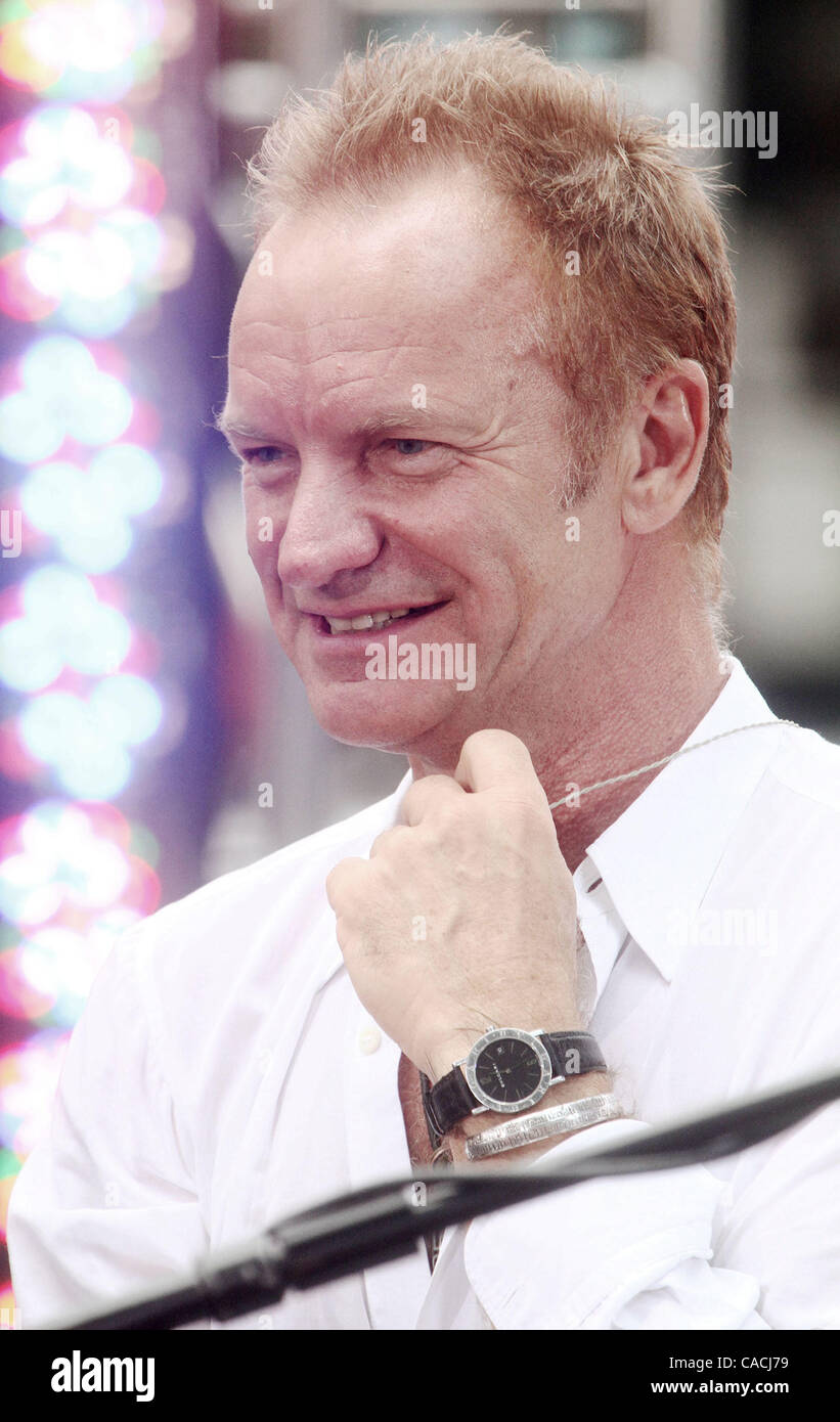 July 15, 2010 - New York, New York, U.S. - Singer STING performs on the ...