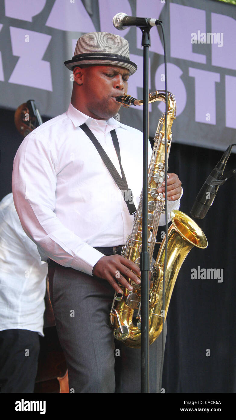 Aug. 28, 2010 - New York, New York, U.S. - Saxophonist J.D. ALLEN ...