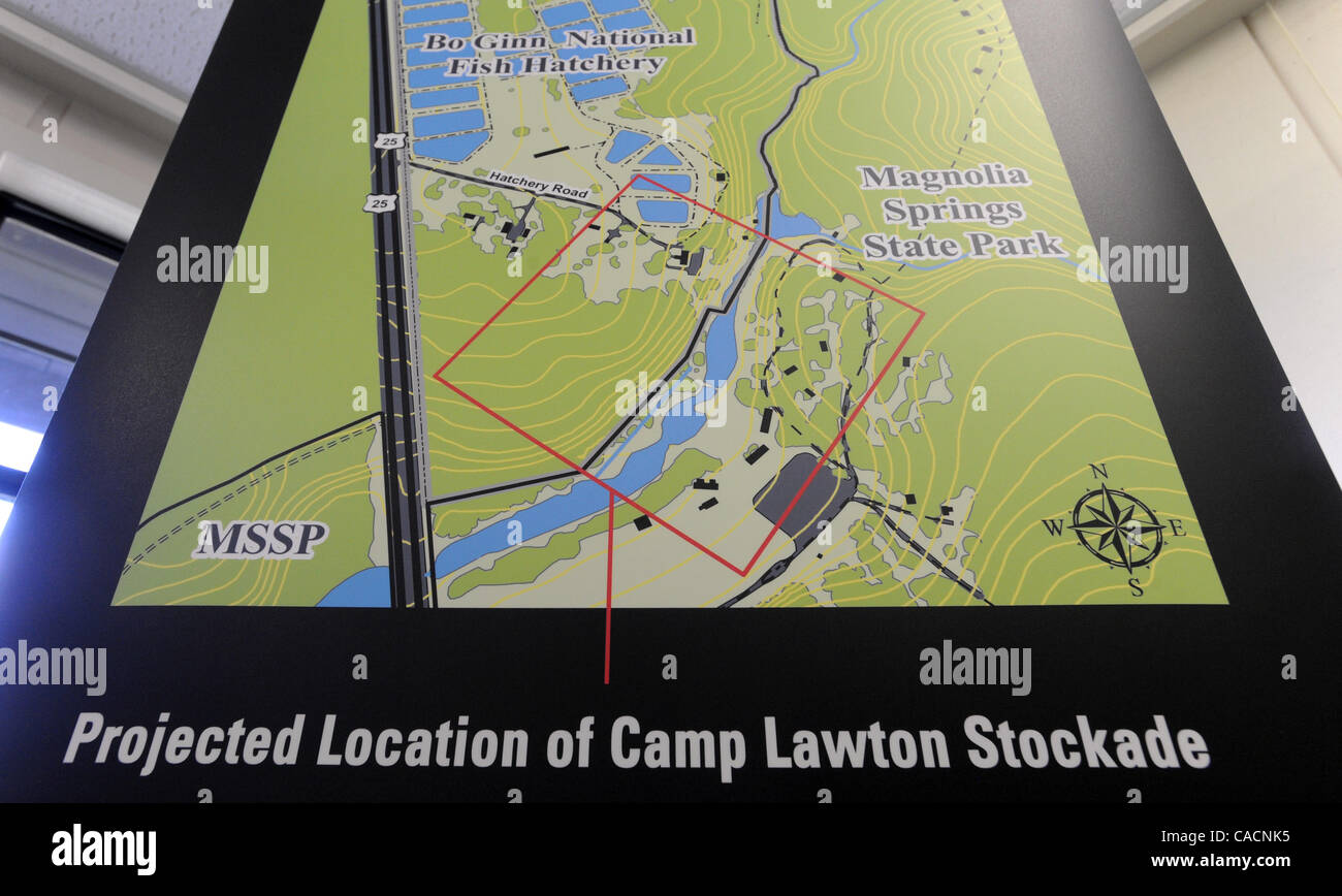 Aug. 18, 2010 - Millen, GEORGIA, U.S. - A site map of the newly ...