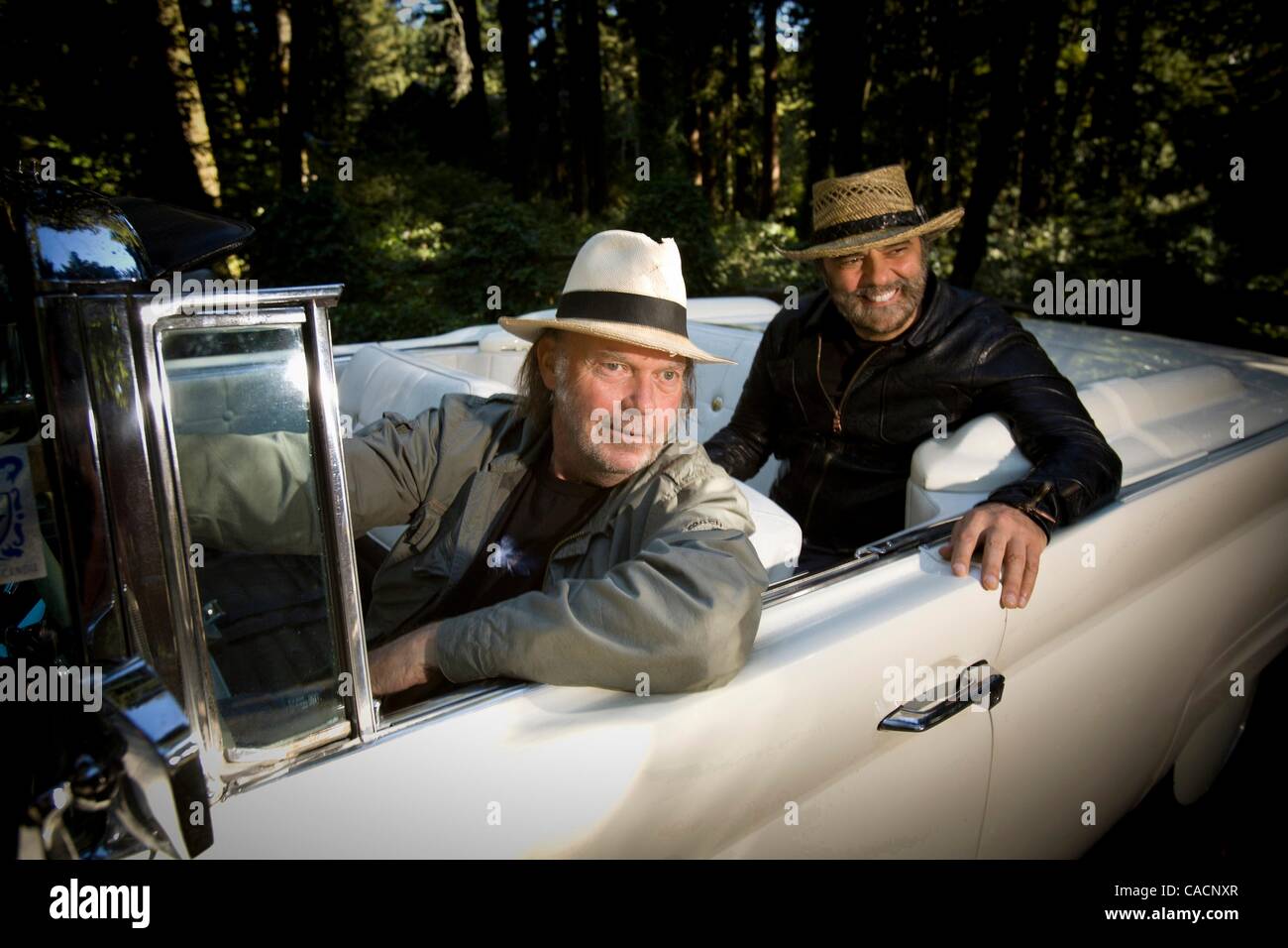 Sep. 10, 2010 - Woodside, California, U.S. - NEIL YOUNG (L) and DANIEL ...