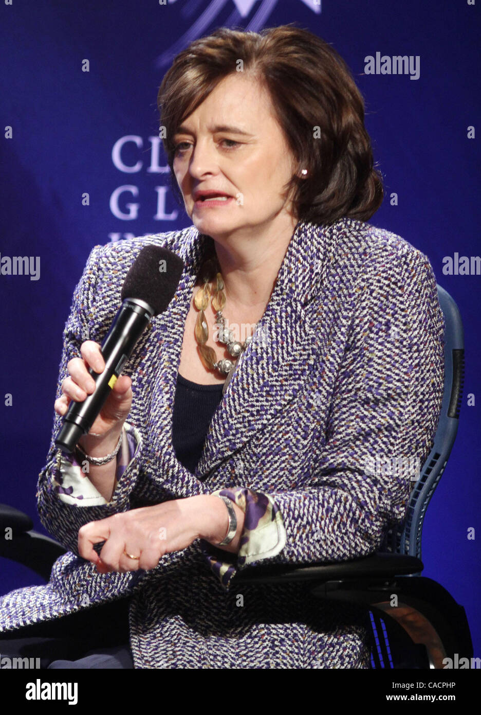 Sept. 23, 2010 - New York, New York, U.S. - CHERIE BLAIR attends the Clinton Global Initiative ...