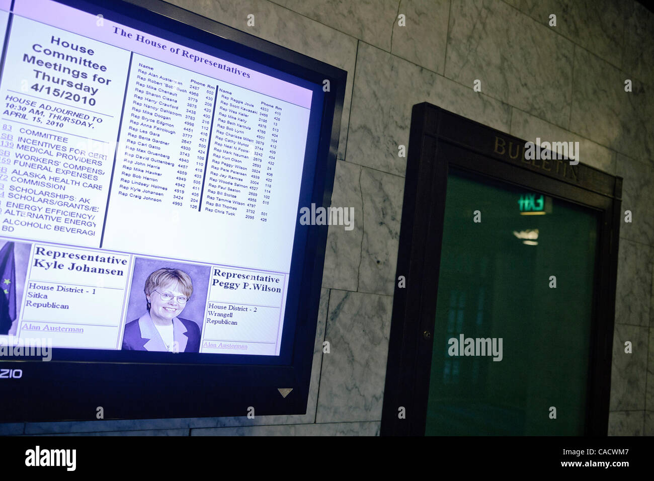 Details in the Alaska State Legislature building Stock Photo - Alamy