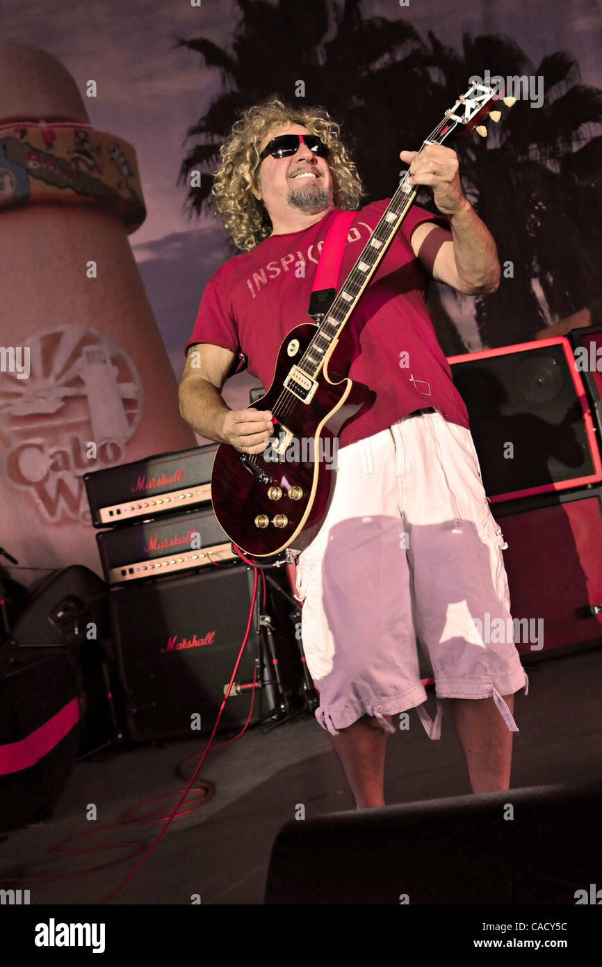 Sep 02, 2010 - Cincinnati, Ohio, U.S. - Guitarist SAMMY HAGAR performs ...