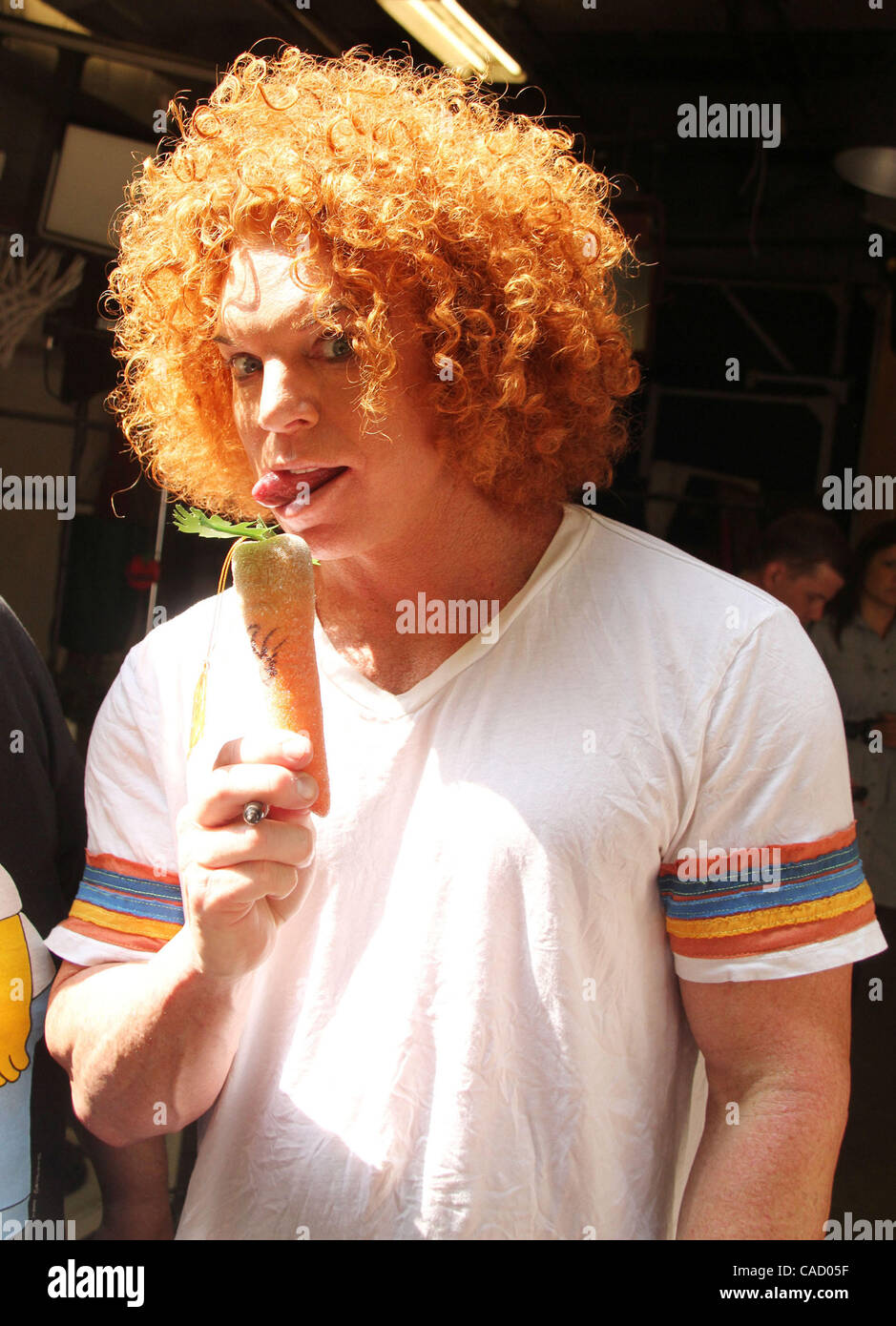 Jun. 03, 2010 - New York, New York, U.S. - Comedian CARROT TOP poses ...