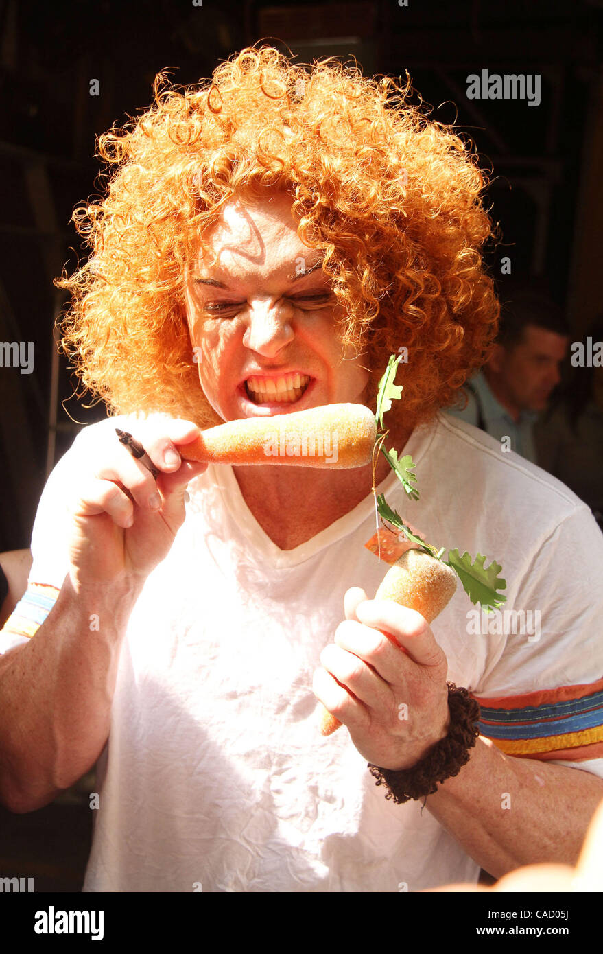 Jun. 03, 2010 - New York, New York, U.S. - Comedian CARROT TOP poses ...