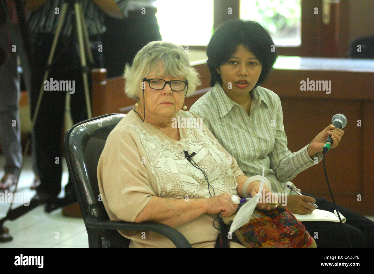 Shirley Shackleton of Australia testifies in court in Jakarta ...