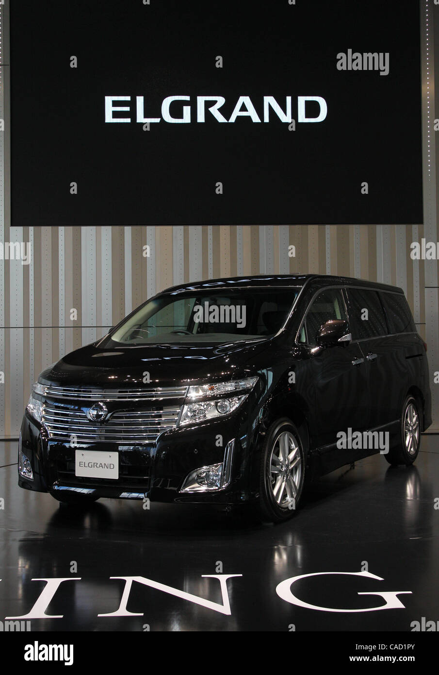 Aug 4, 2010 - Yokohama, Japan - Nissan Motor Co., Ltd.'s Elgrand is on ...