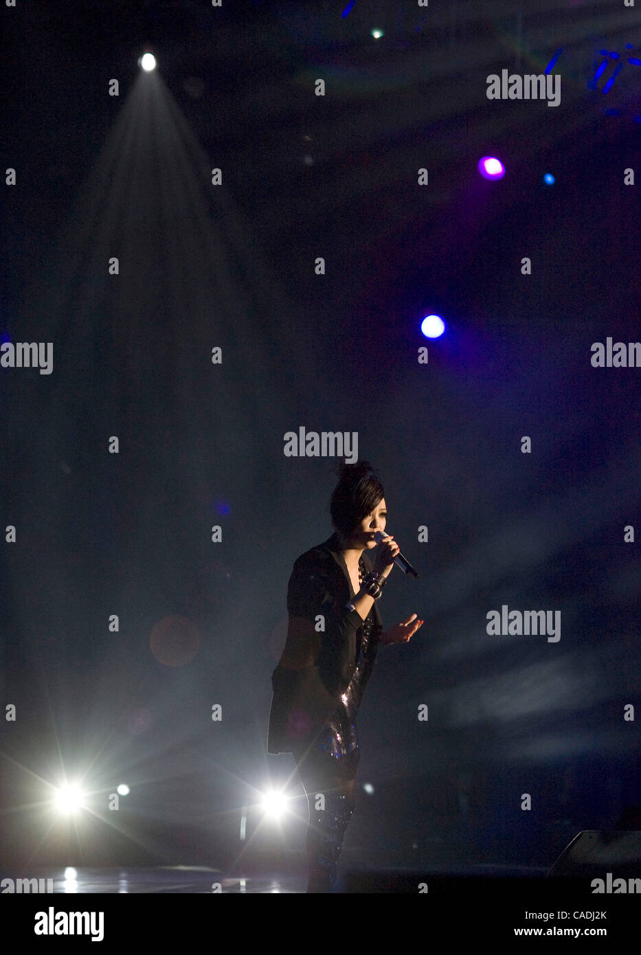 Taiwan singer A-mei performs during a private party in Los Angeles ...