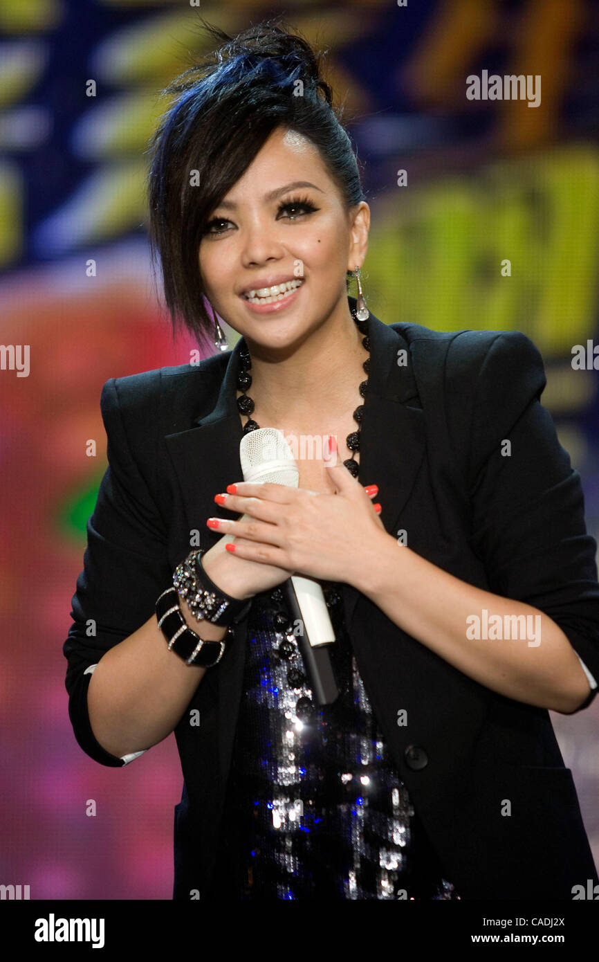 Taiwan singer A-mei performs during a private party in Los Angeles ...