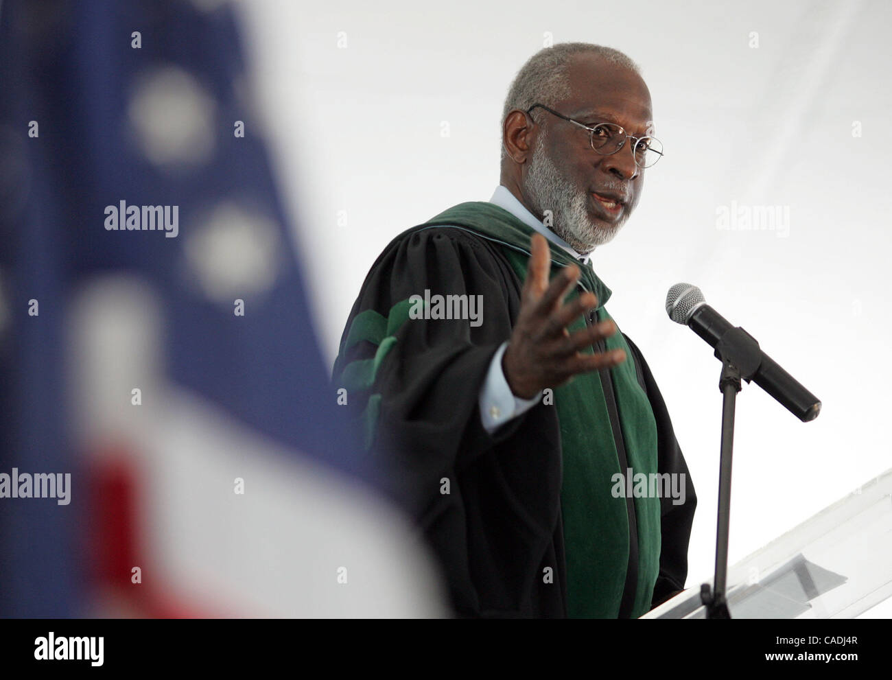Dr. David Satcher, a former U.S. surgeon general, delivers the ...