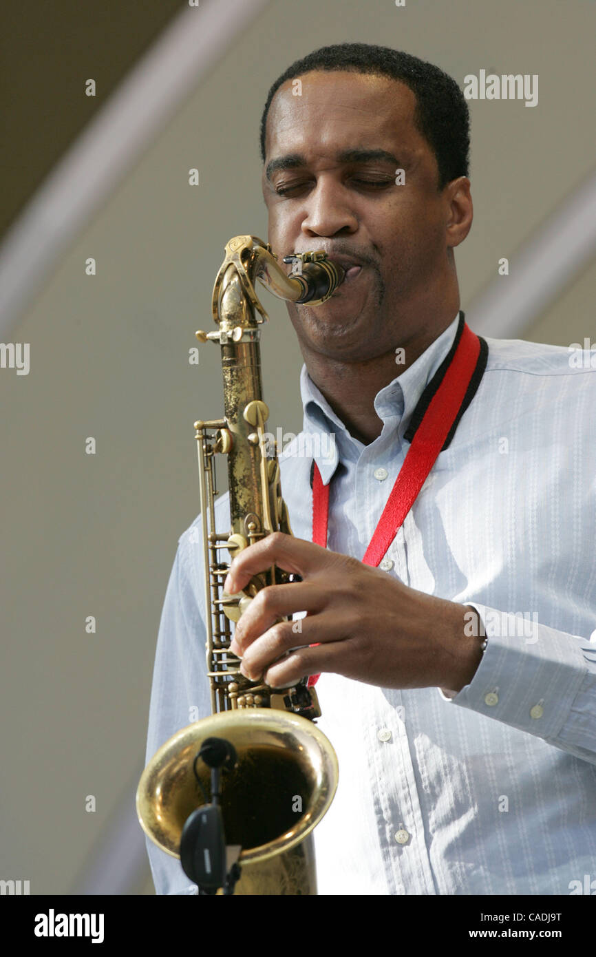 Javon Jackson performs live on stage at Hollywood Bowl during 32nd ...