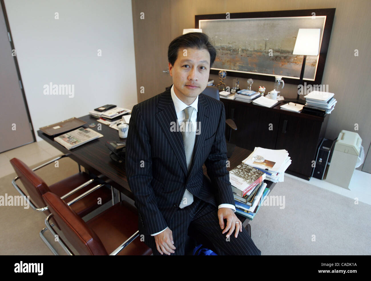 Dominic Ng, CEO of East West Bank. (Photo by Ringo Chiu / Zuma Press ...