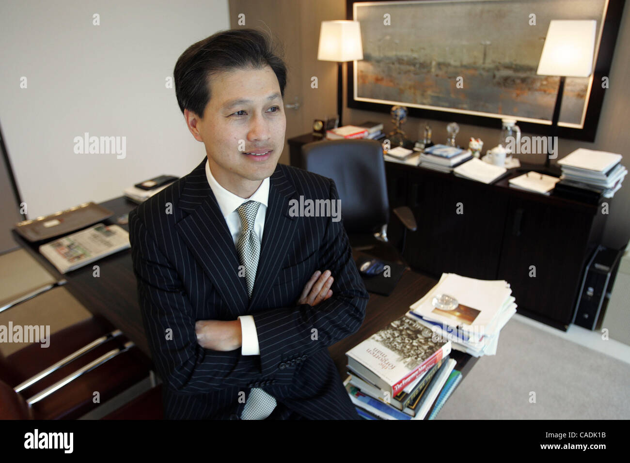 Dominic Ng, CEO of East West Bank. (Photo by Ringo Chiu / Zuma Press ...