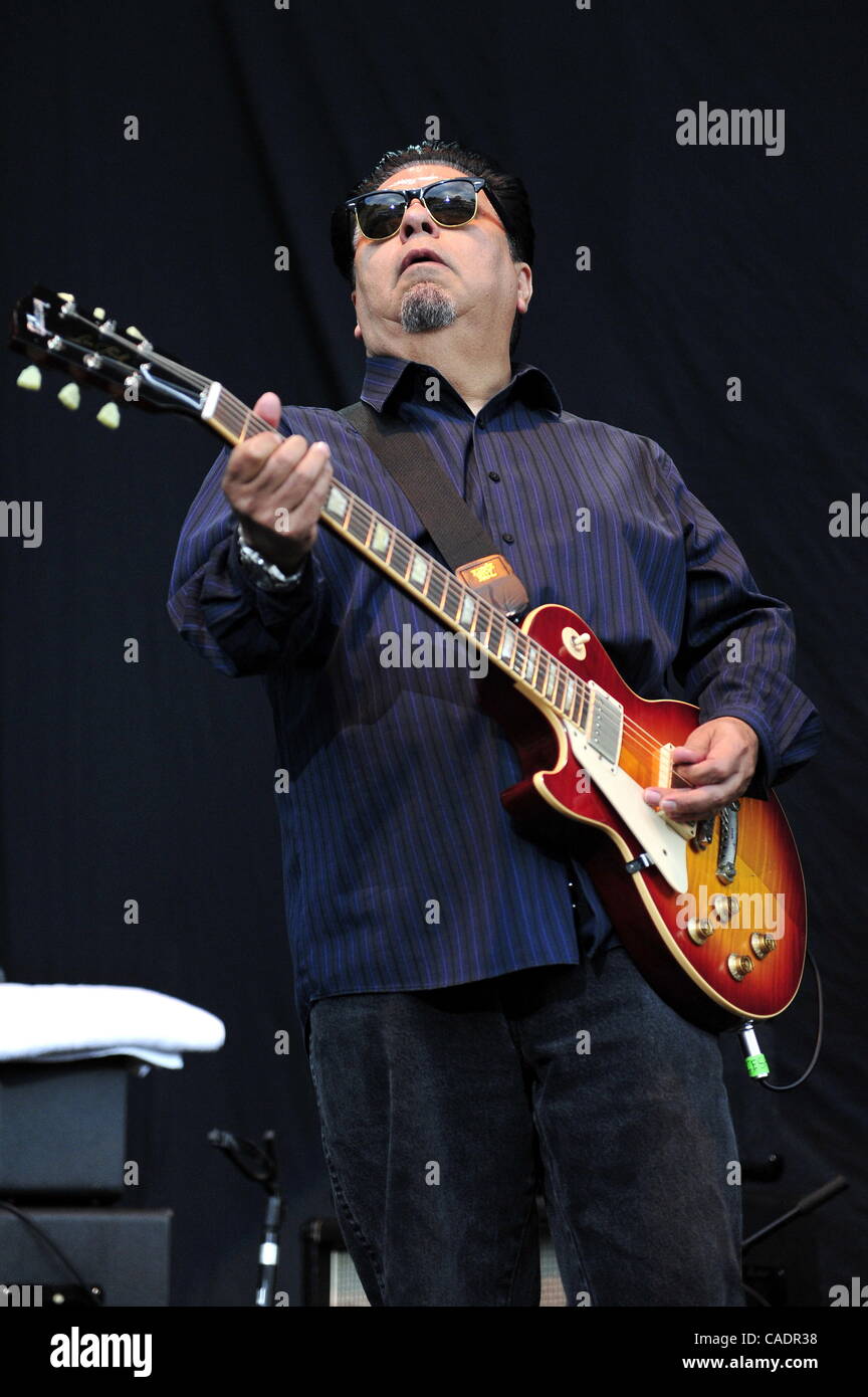 Cesar Rosas of the band Los Lobos performs a live show at the Santa ...