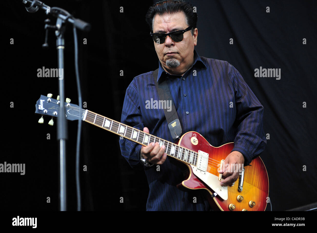 Cesar Rosas of the band Los Lobos performs a live show at the Santa ...