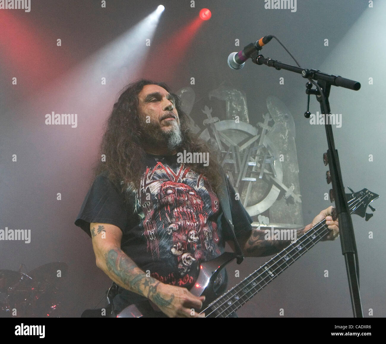 Aug 25, 2010 - Denver, Colorado, U.S. - Bass Guitarist TOM ARAYA of ...