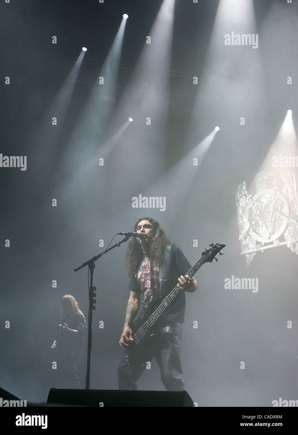 Aug 25, 2010 - Denver, Colorado, U.S. - Bass Guitarist TOM ARAYA of ...
