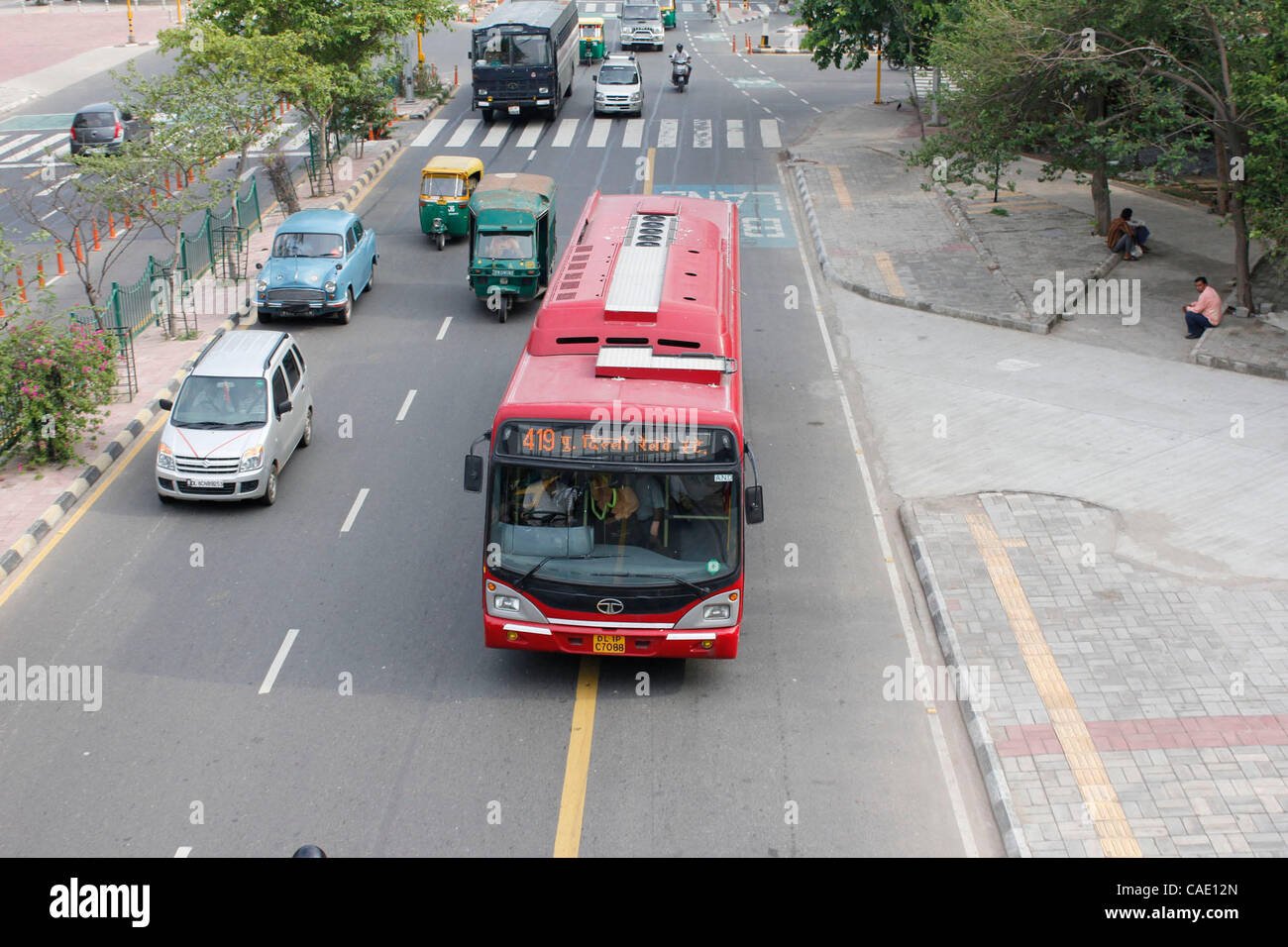 Aug 02, 2010 - New Delhi, India - New Delhi government buses, called ...