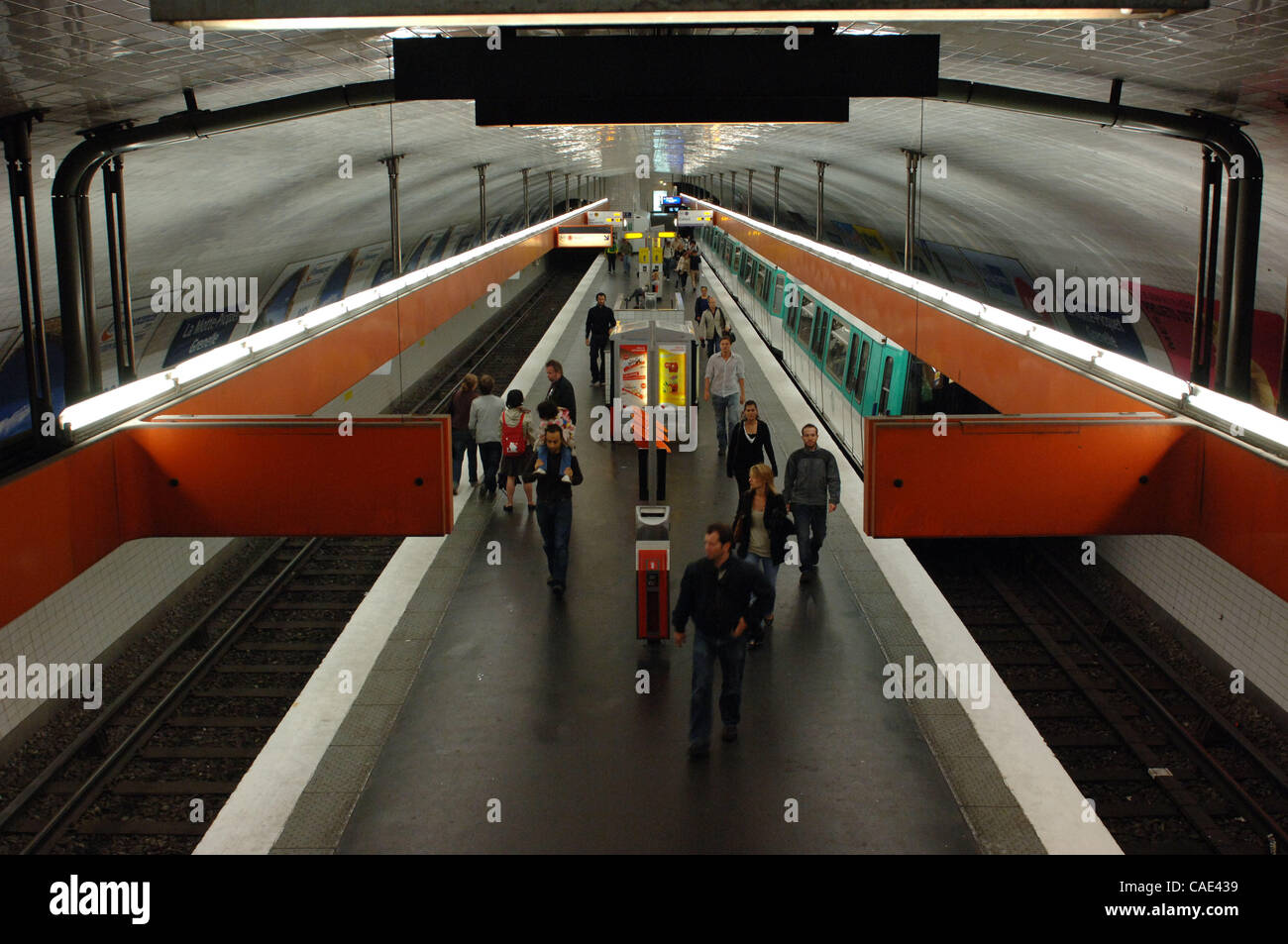 Metro de paris is the rapid transit metro in paris hi-res stock ...