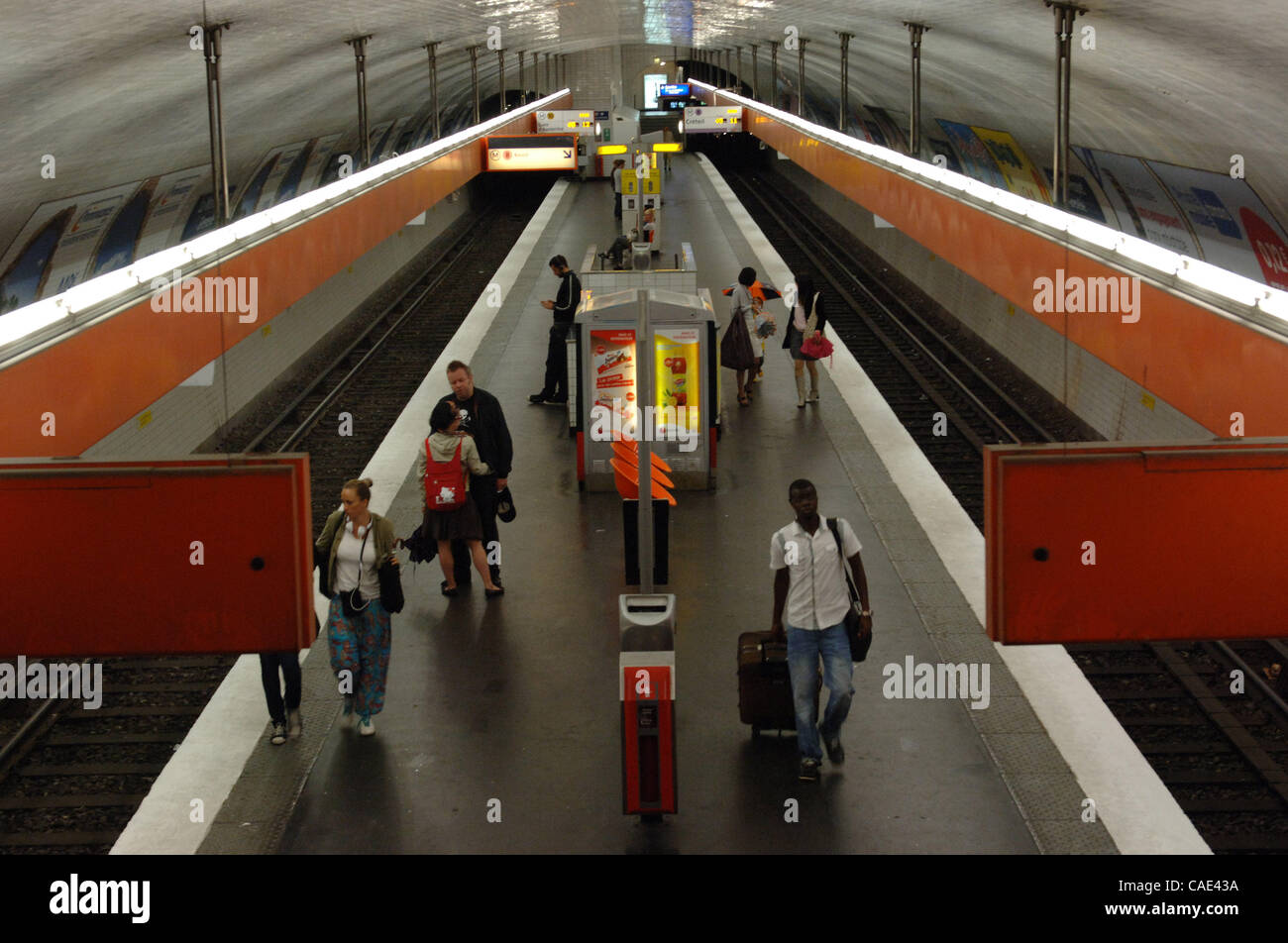 Aug 15, 2010 - Paris, France - The Paris Metro or Metropolitain (French ...