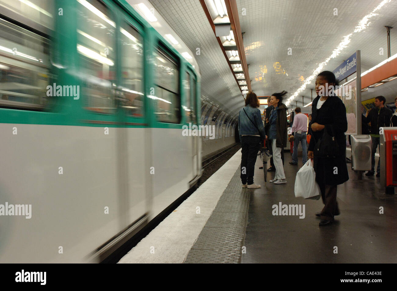 Aug 15, 2010 - Paris, France - The Paris Metro or Metropolitain (French ...