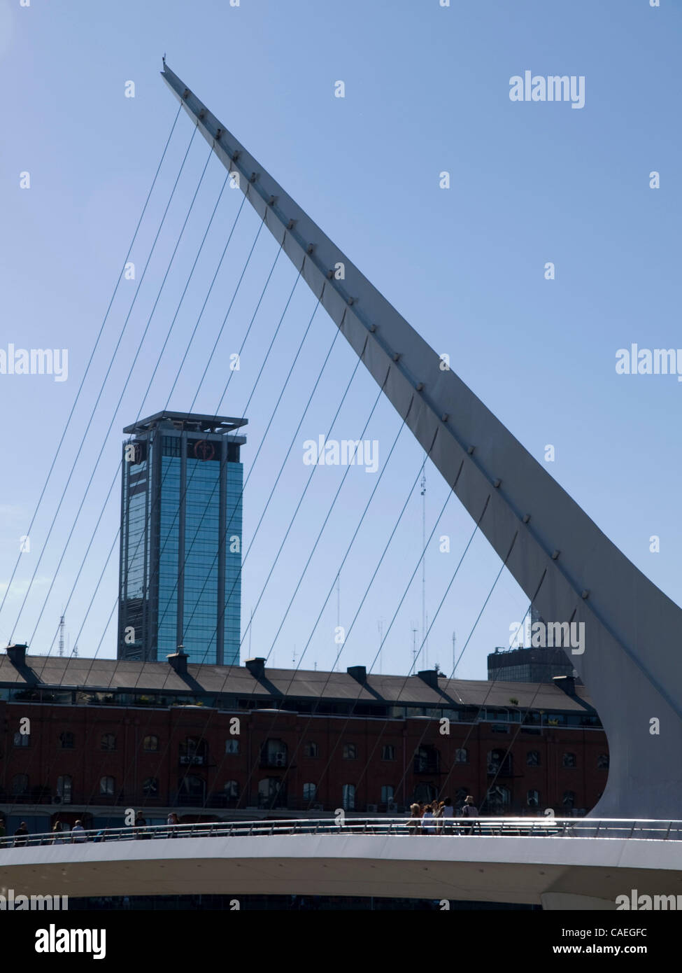 Santiago Calatrava's Puente De La Mujer (Bridge Of The Woman) in Buenos ...