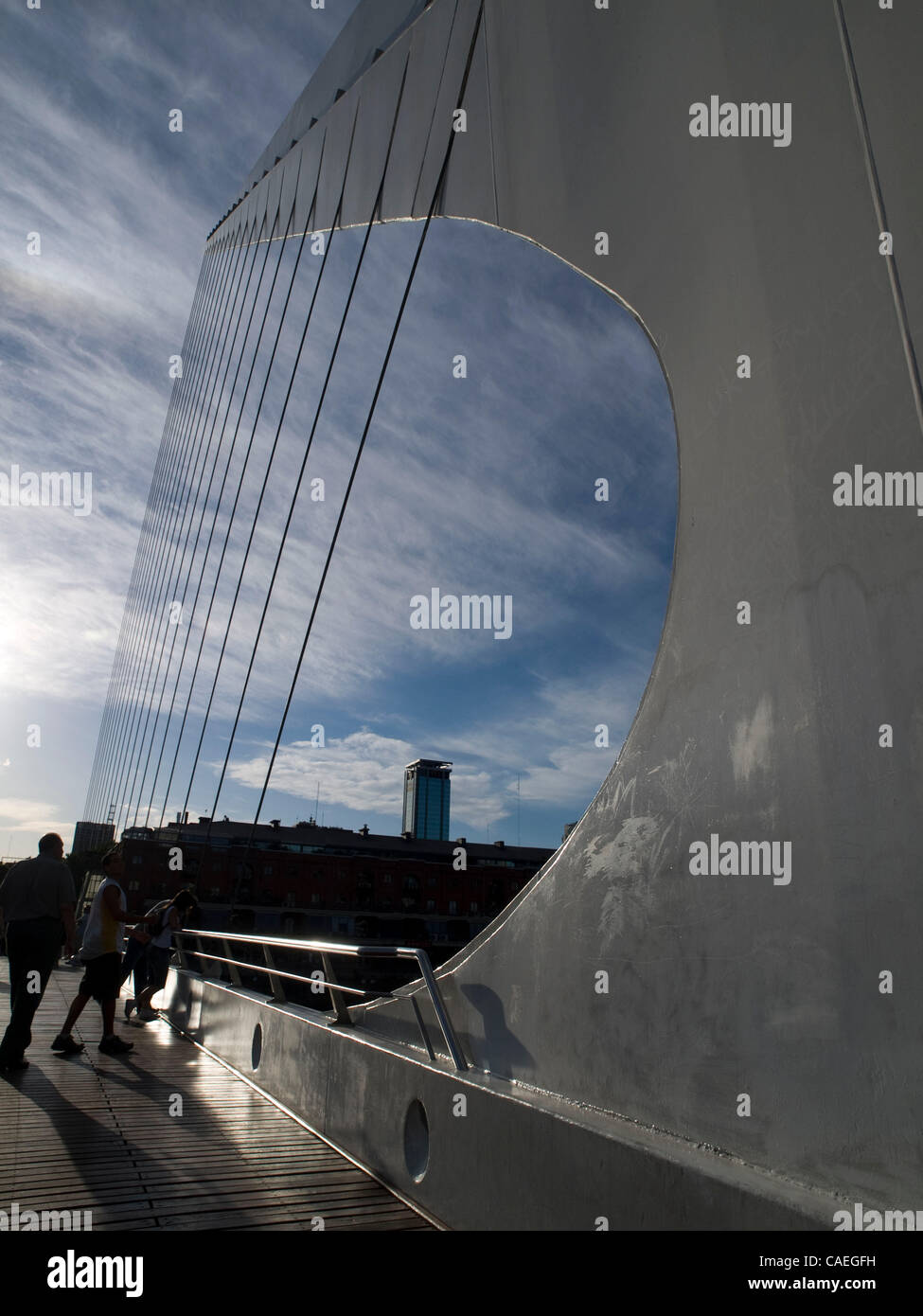 Santiago Calatrava's Puente De La Mujer (Bridge Of The Woman) in Buenos ...