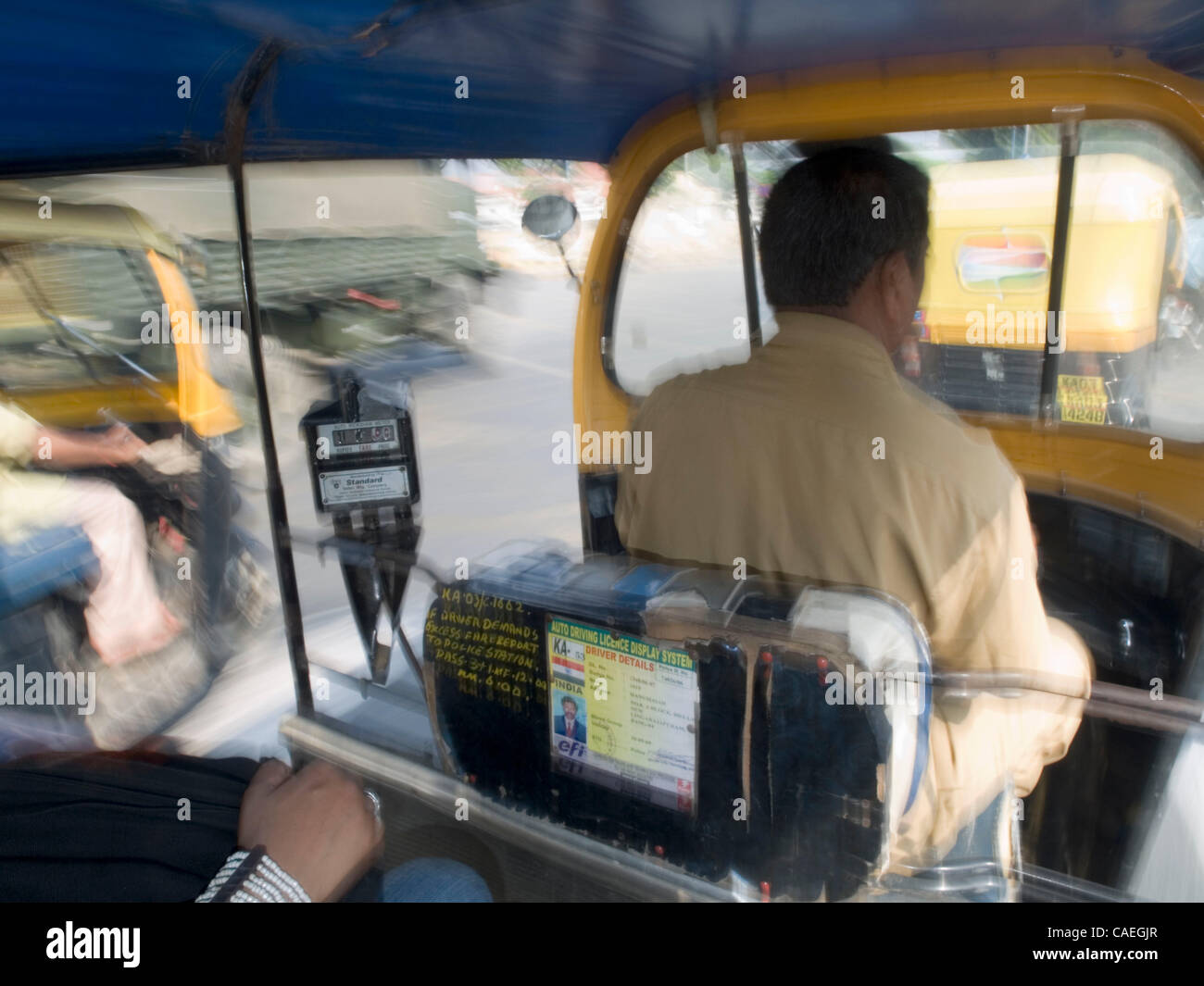 Inside Auto Rickshaw India High Resolution Stock Photography and Images ...